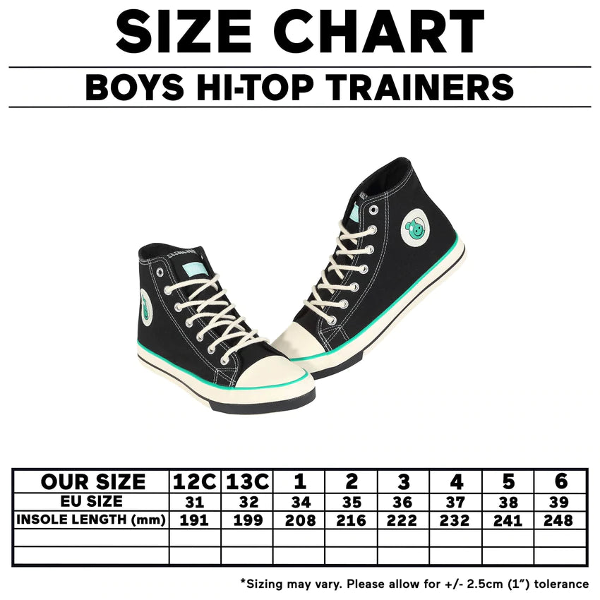 PIGGY Official Store - PIGGY - Zompiggy Hi-Top Trainers (Canvas Shoes w ...