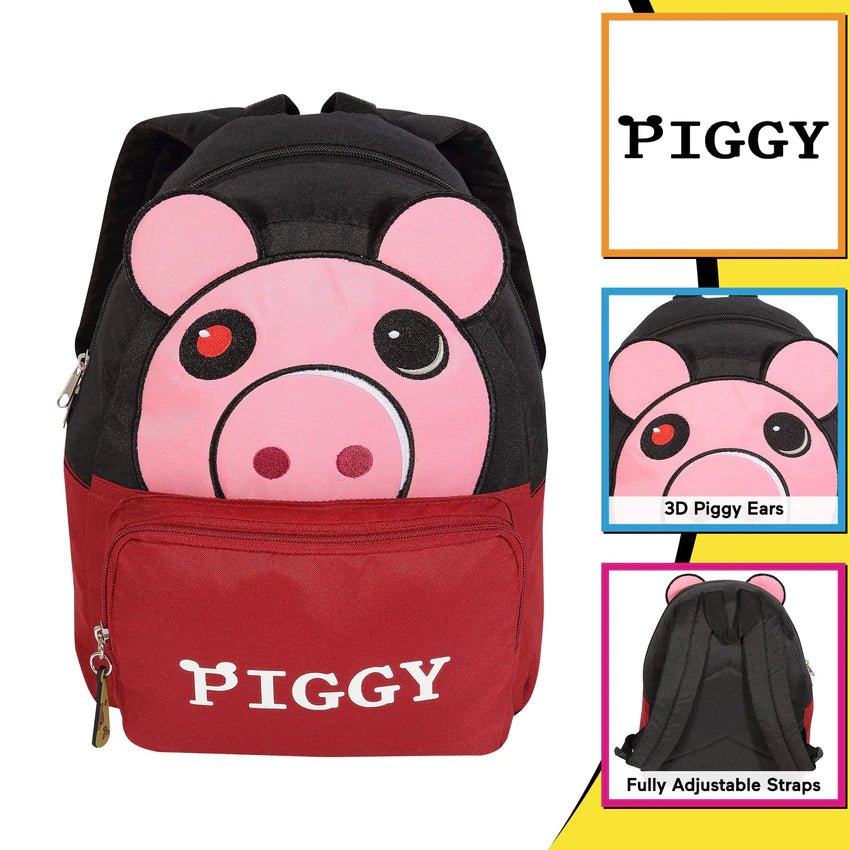 PIGGY Official Store - PIGGY - Piggy Face Backpack (School Bag w ...